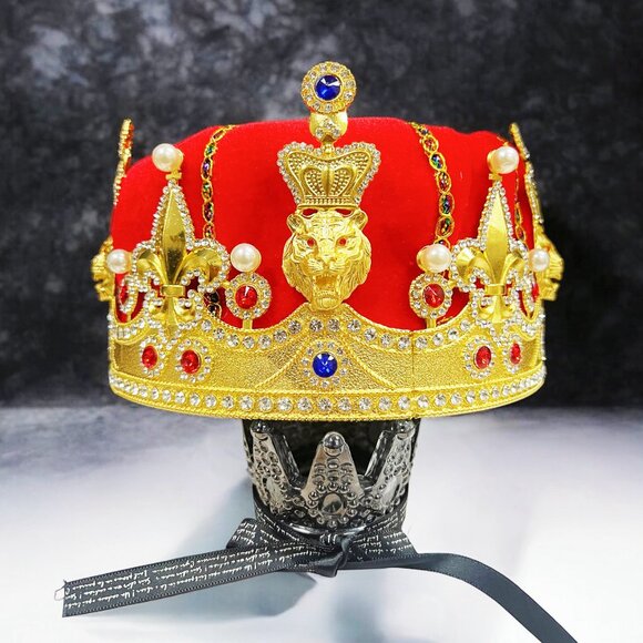 Handmade | Accessories | Royal King Crown Halloween Party Costume Prom ...